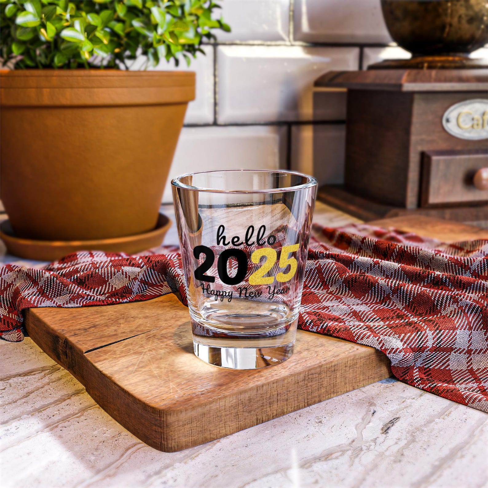 Hello 2025 Shot Glass Happy New Year Party Favor, Celebration Gift - Etsy