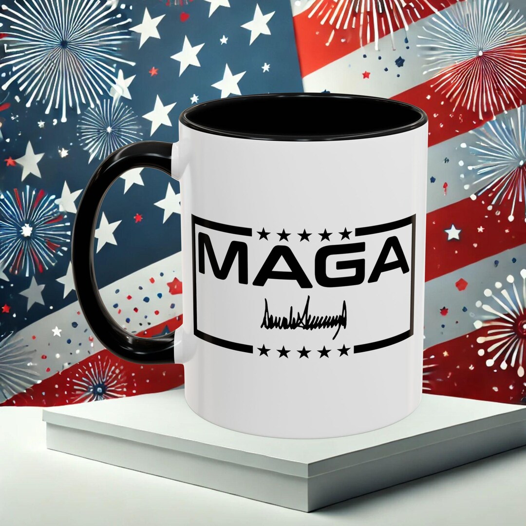MAGA Mug With Signature - Celebrate Patriotism in Style! - Etsy