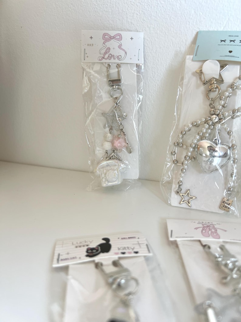 Y2K Kawaii Bag Charm: Handmade Harajuku Keychain Gift - Etsy UK