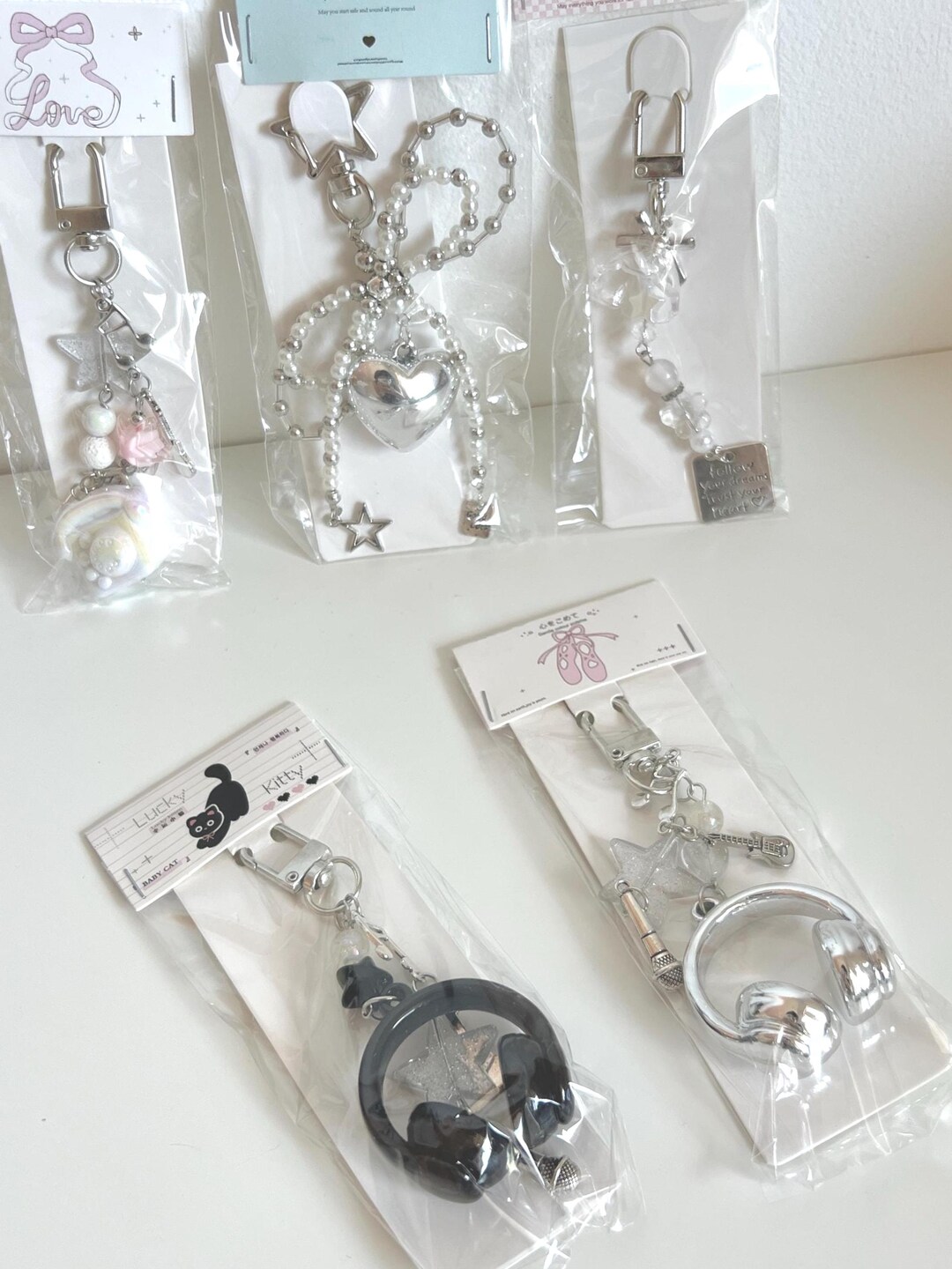 Y2K Kawaii Bag Charm: Handmade Harajuku Keychain Gift - Etsy UK
