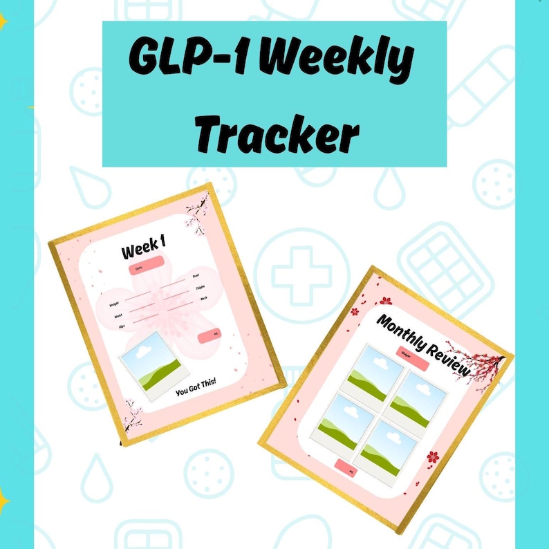 GLP-1 WEEKLY TRACKER Printable/digital - Etsy