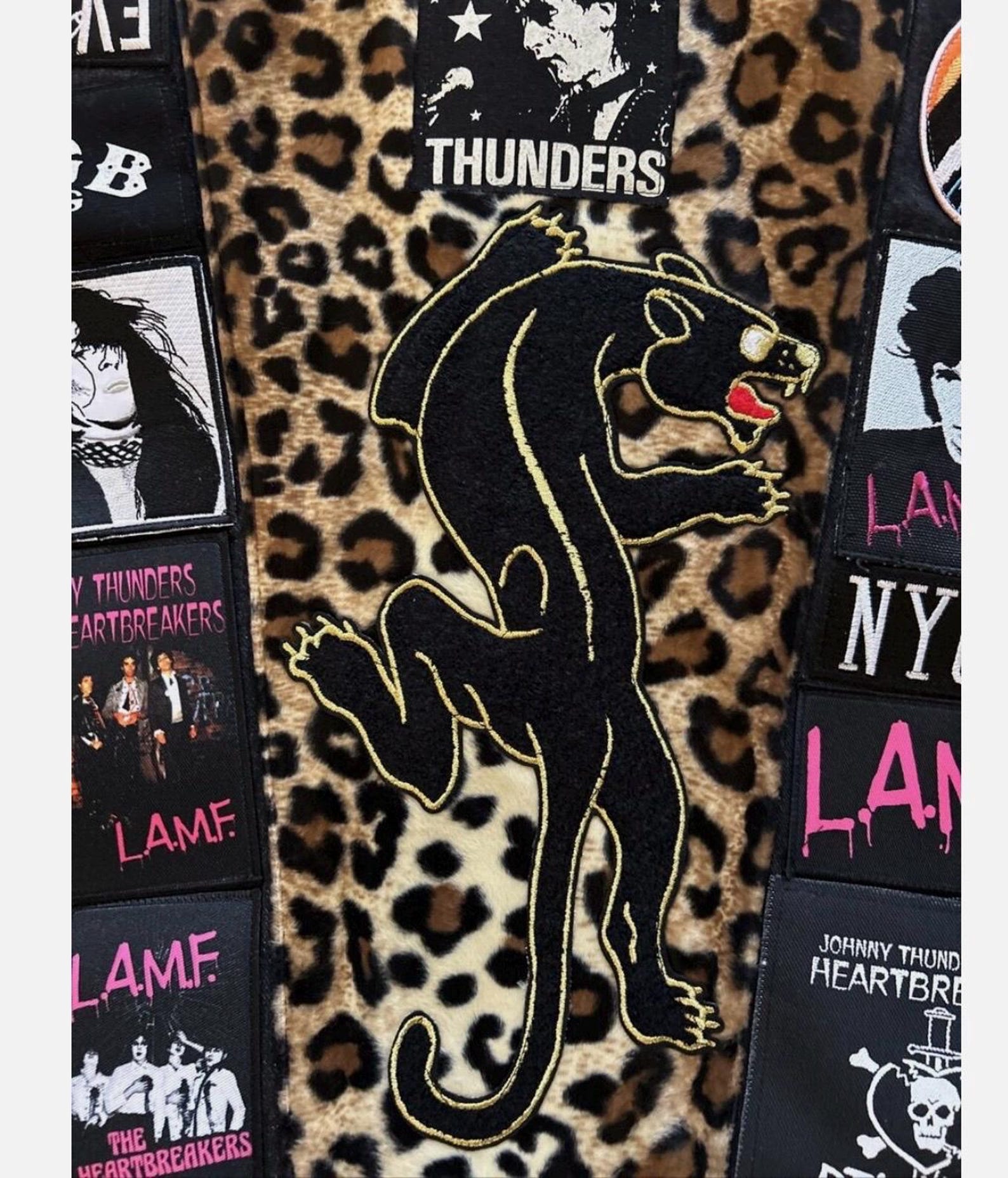 Johnny Thunders Tribute Denim Vest XL: Patched Punk Rocker Style - Etsy