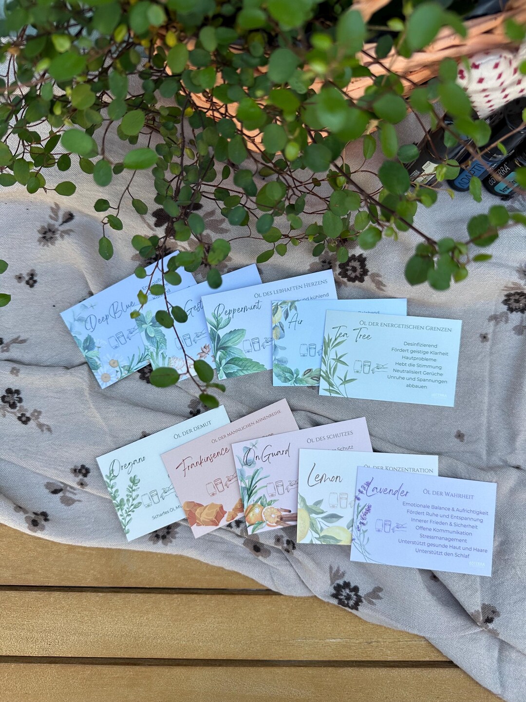 Home & Family Essentials Kit Info Cards – Essential Oil Overview ...