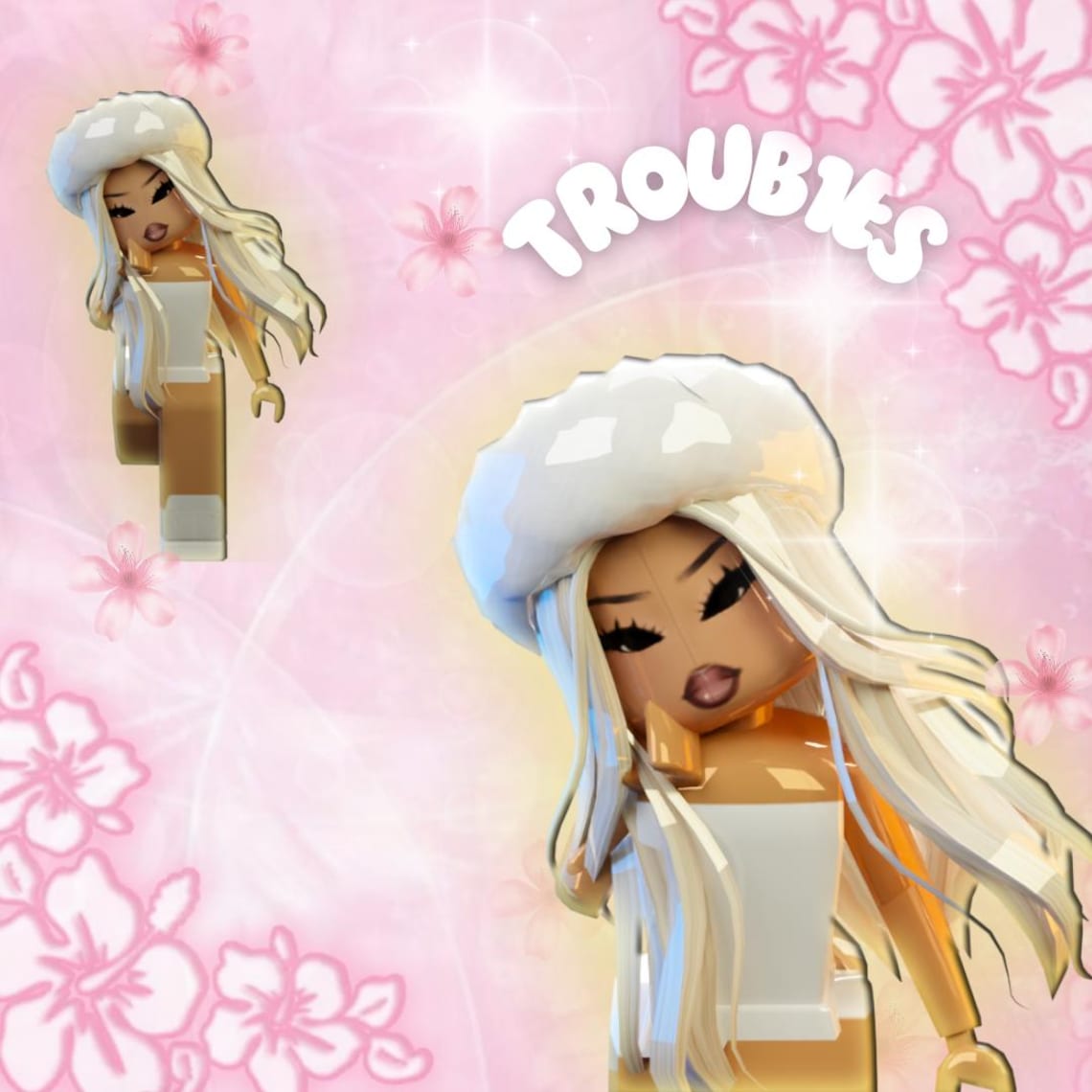 Roblox Avatar Custom Portrait Digital Poster Wallpaper Profile Picture ...