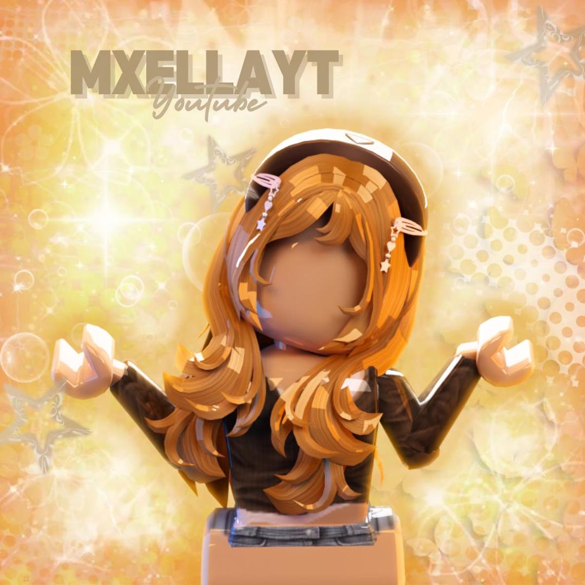 Roblox Avatar Custom Portrait Digital Poster Wallpaper Profile Picture ...