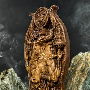 Bael Demon Statue, Hand-carved Figurine, Goetia Dark Lord Idol, Pagan ...