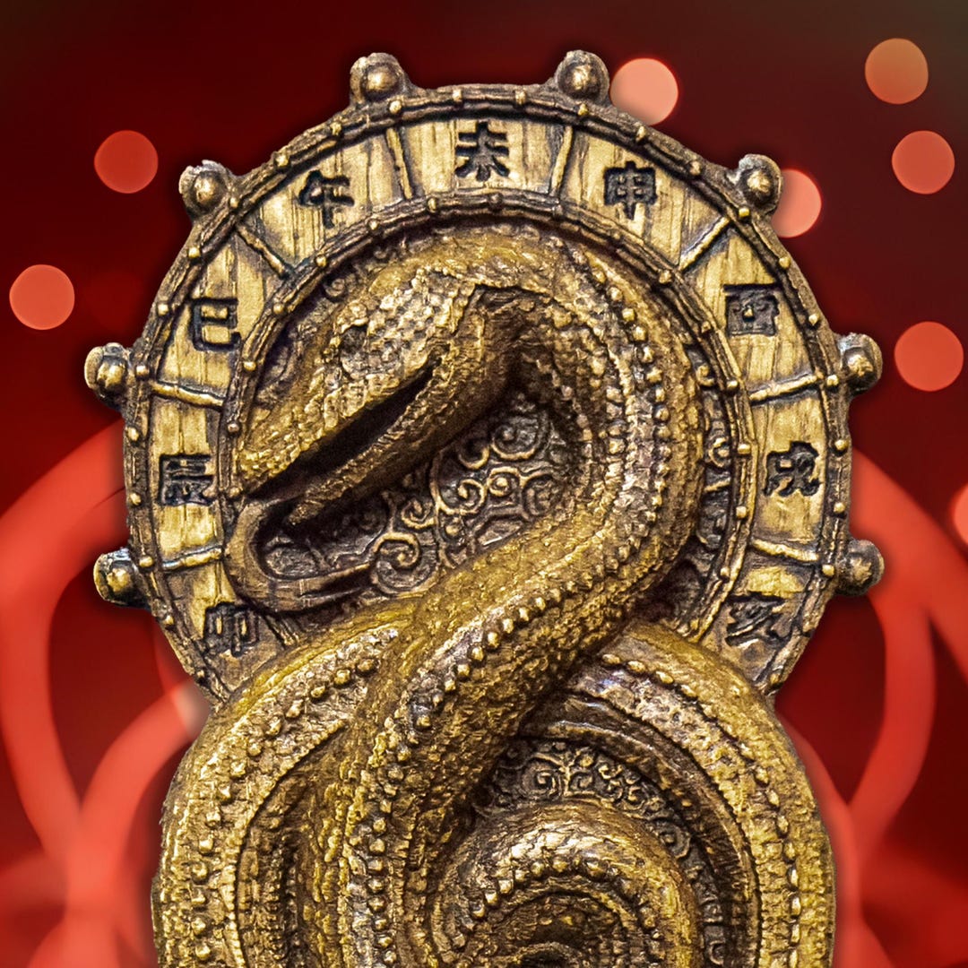 Snake Statue, Hand-carved Figurine, Serpent Idol, Animal Totem ...