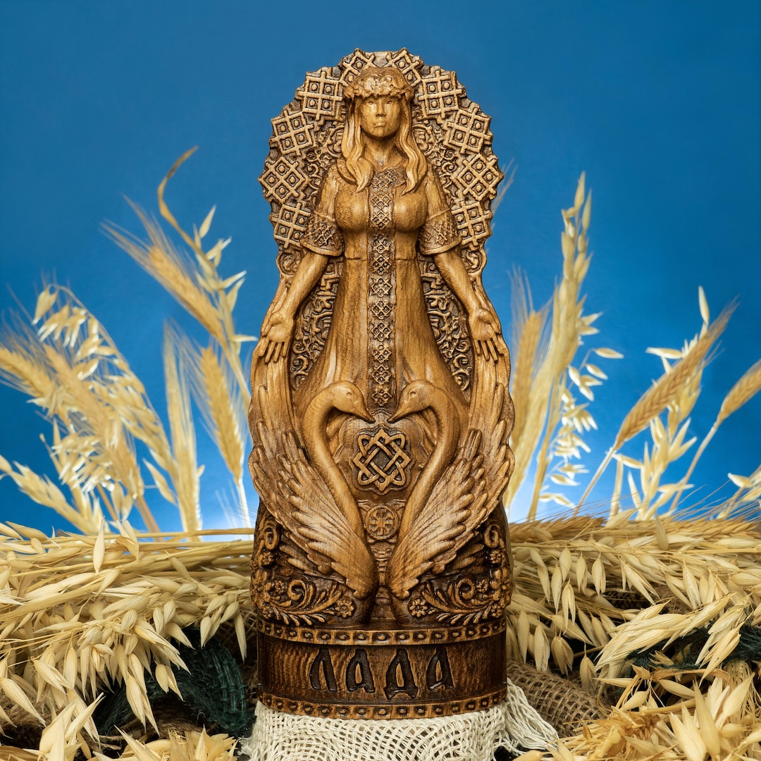 Slavic Goddess Lada Wooden Statue Mythology Gift Pagan Altar Fertility ...