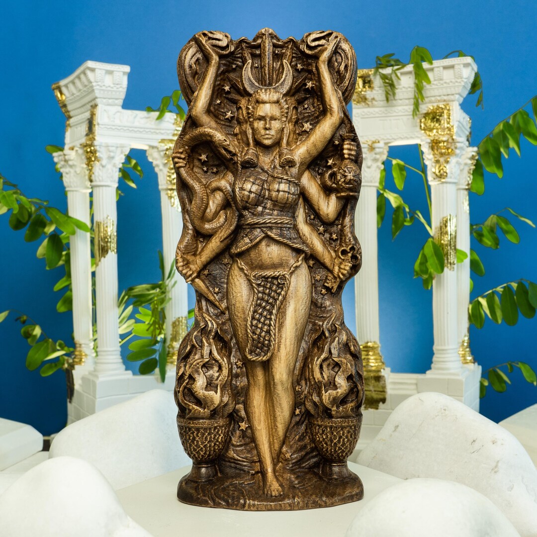 Hecate Statue Goddess Night Torch Phosphoros Underworld Queen Pagan ...