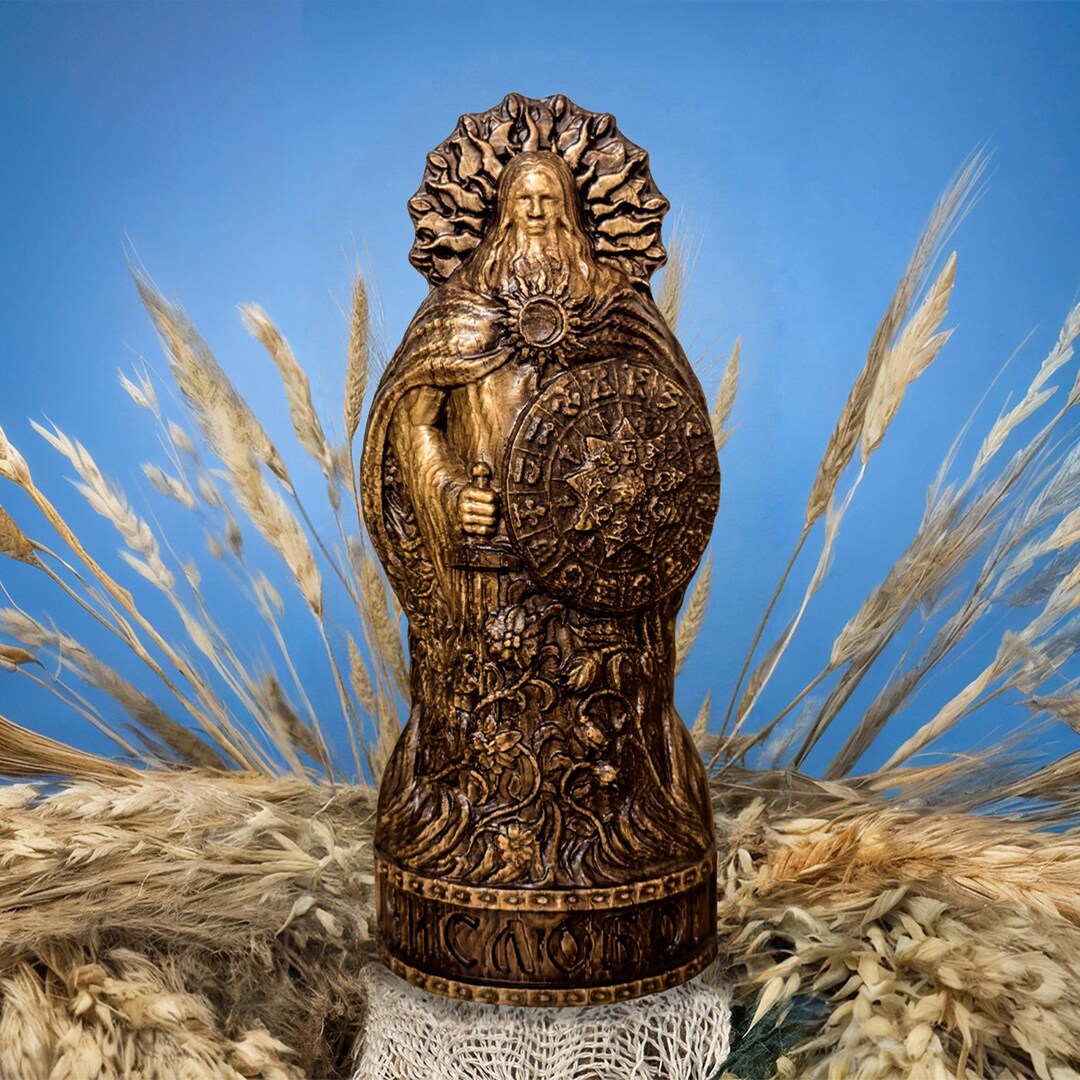 Chislobog Statue Slavic God of Time and Destiny Protective Amulet for ...