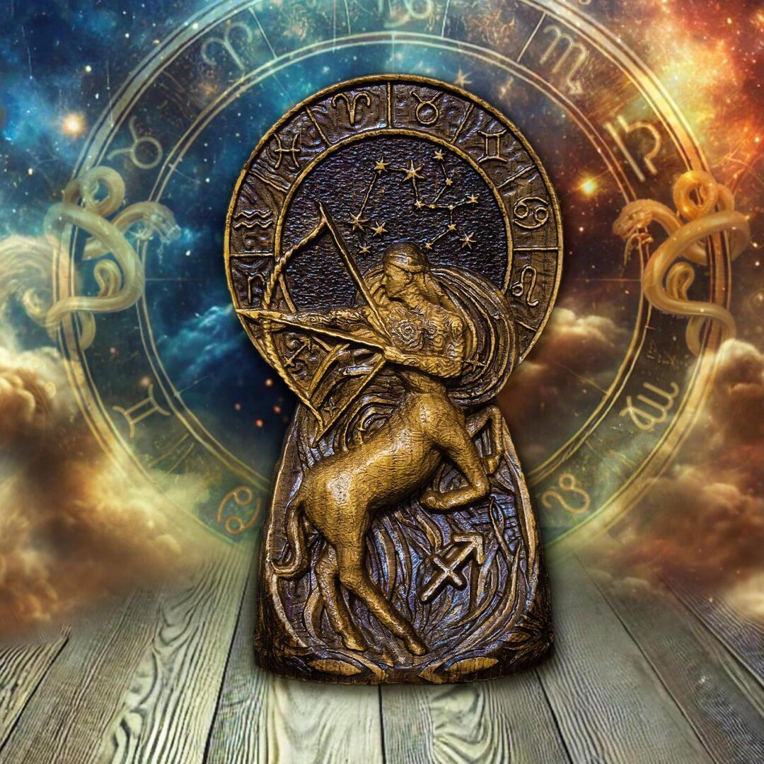 Sagittarius Statue, Astrological Talisman of Freedom and Vision, Zodiac ...