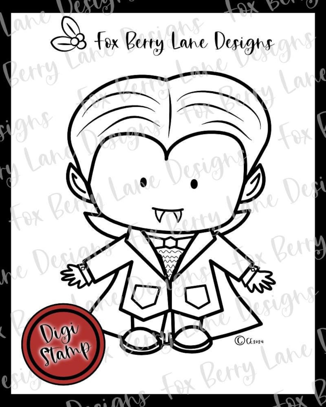 Mini Drac, Dracula, Halloween, Digi Stamp, Digital Art, Card Making ...