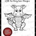 Dragon, Cute Dragon, Digi Stamp, Digi Dragon, Digital Download ...