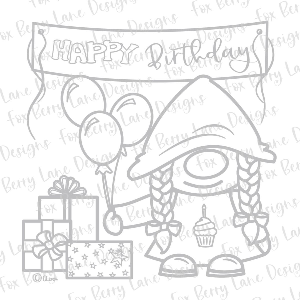 Birthday Gnome, Happy Birthday Gnome, Gnome, Happy Birthday Card, Card ...