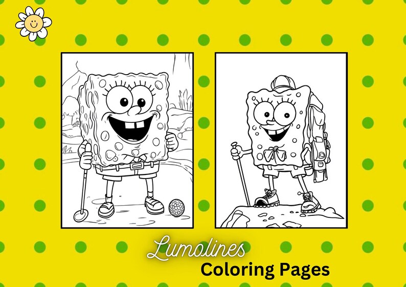 Spongebob Sports Coloring Pages, Funny Scenes, Mini-golf, Biking ...
