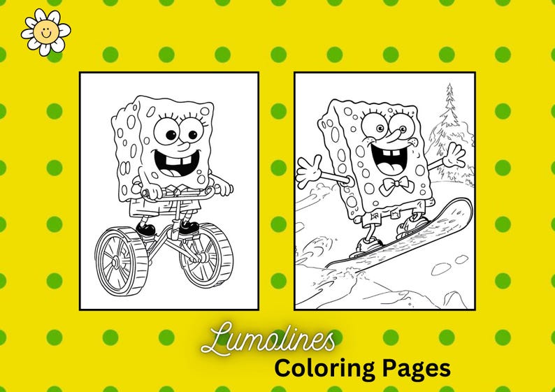 Spongebob Sports Coloring Pages, Funny Scenes, Mini-golf, Biking ...