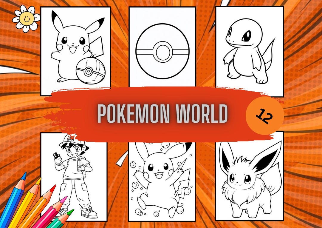 Pokémon, Coloring Pages, Thick Lines, Child-friendly, Coloring Images ...