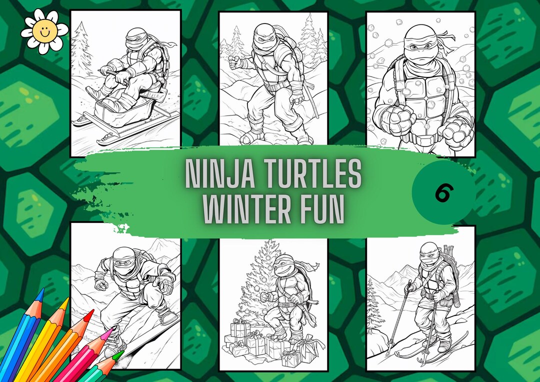 Ninja Turtles, Winter, Christmas, Snow, Skiing, Snowboarding, Snowball ...