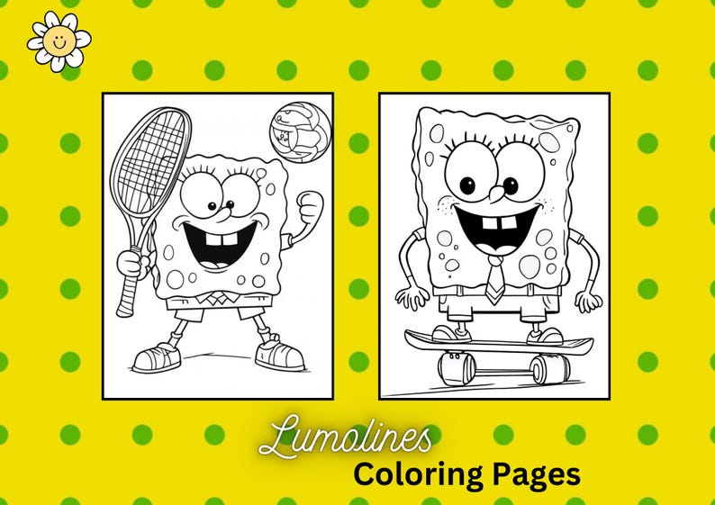 Spongebob Sports Coloring Pages, Funny Scenes, Mini-golf, Biking ...