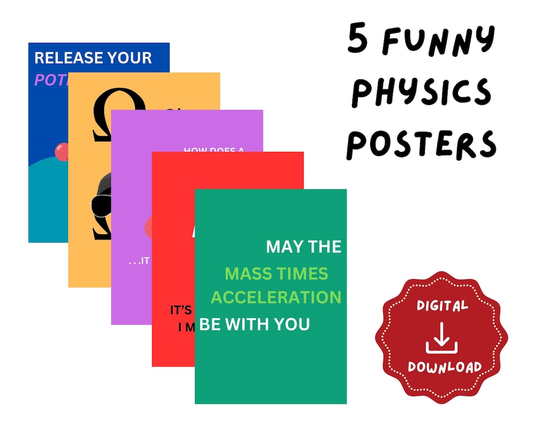 Funny Physics Posters - Etsy