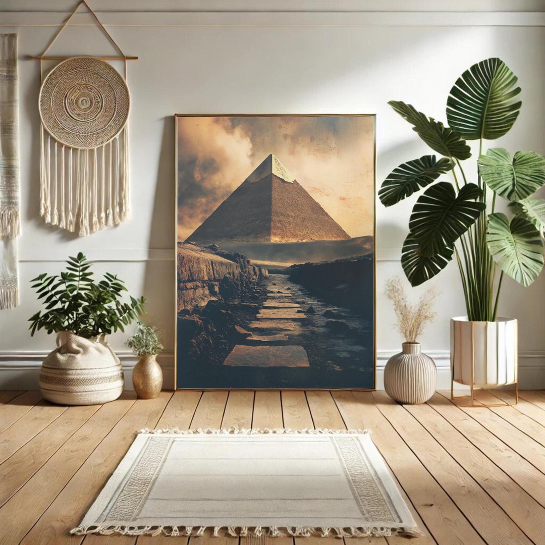 Pyramid Art,digital Download,mythology,ancient Egypt,wall Art,egyptian ...