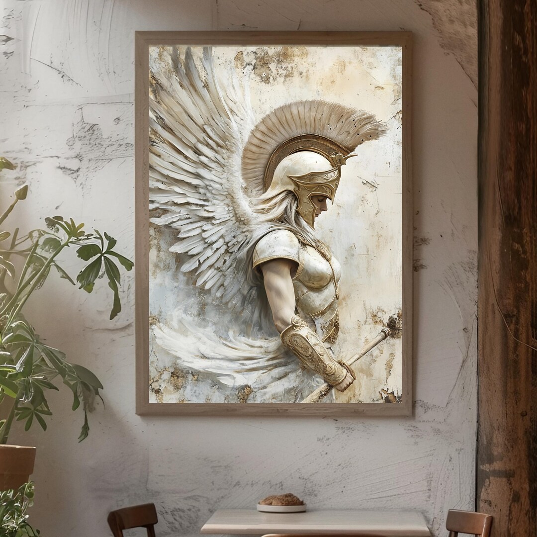 Powerful Greek Goddess Wall Art, Ancient Warrior Printable, Feminine ...