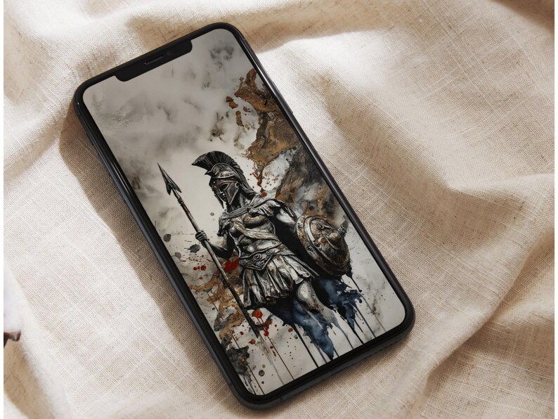 Athena Goddess Phone 4k Wallpaper Set, 8 Greek Mythology Backgrounds ...