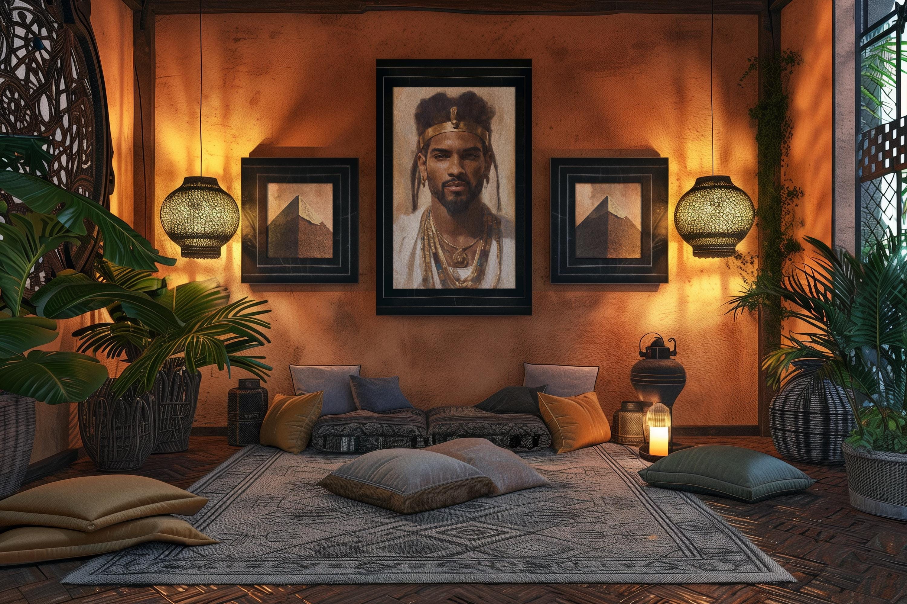 Egyptian Pharaoh Wall Art, Instant Digital Download Poster, Ancient ...