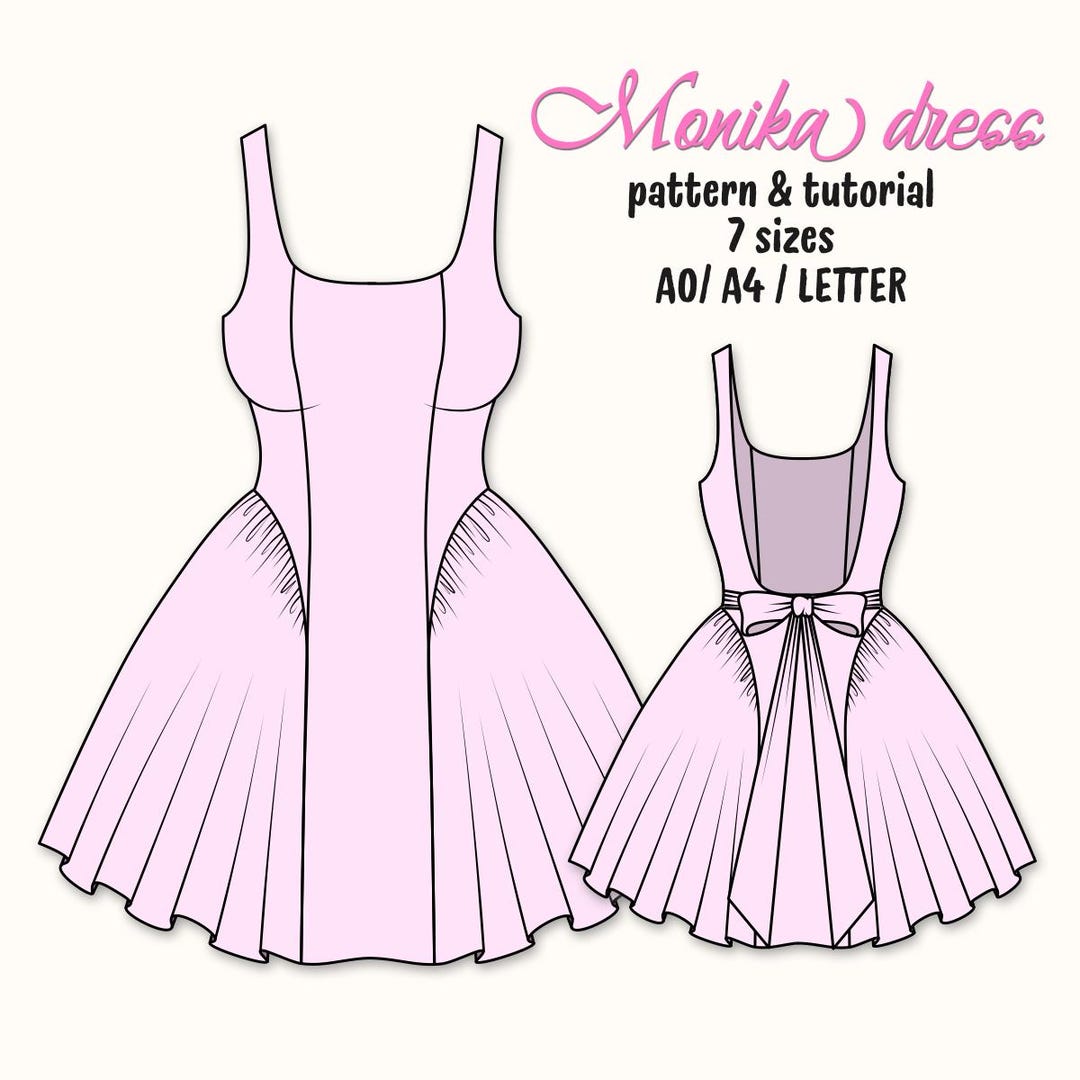 Dress Pattern| Women Dress Sewing Pattern| Pdf Sewing Pattern| Prom ...