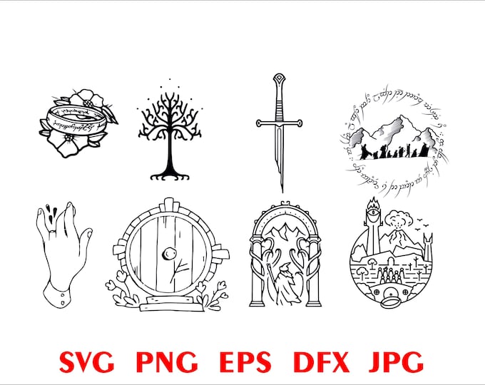 Hobbit Door SVG Bundle | Hobbit Quote SVG | Lord of the Rings | the ...