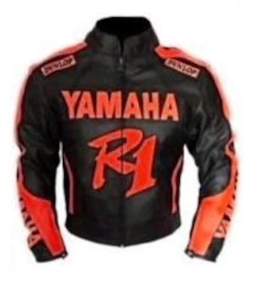 Yamaha R1 Racing Motorcycle Black & Red Motorbike Riding Gear CE Armors ...