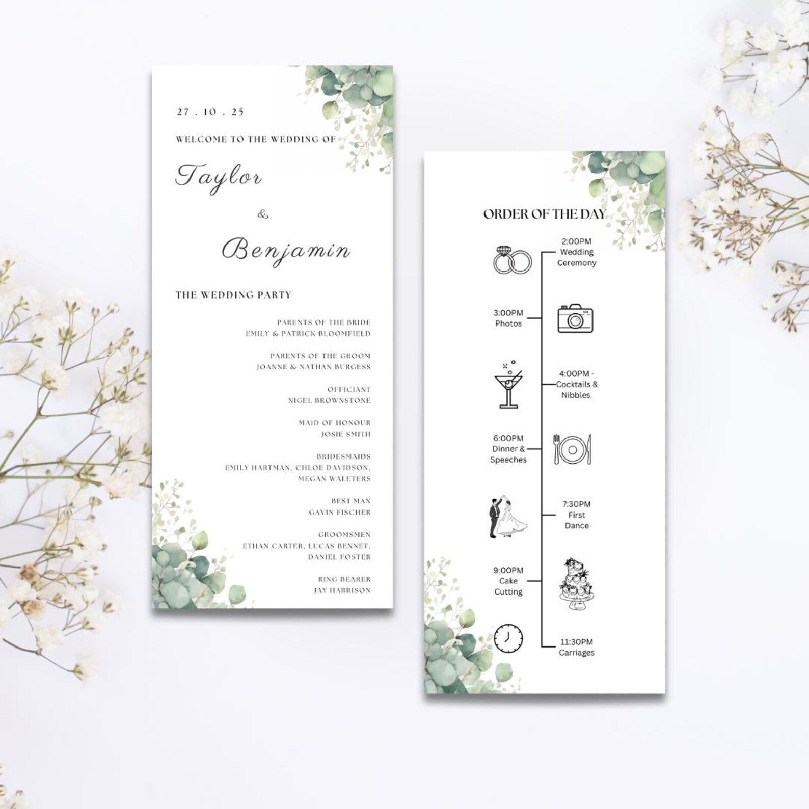 Wedding Program Infographic Wedding Program Template Infographic ...