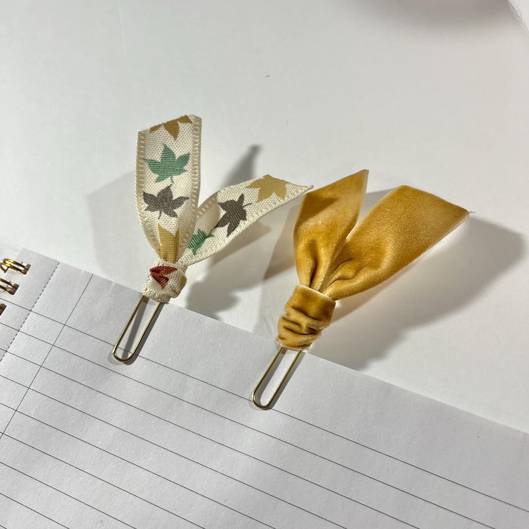 Paperclip Ribbon Bookmarks Planner Bookmark Planner Perfect Bookmark ...