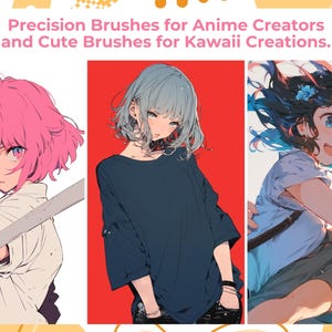 Procreate Brushes: Anime All-arounder Set, 71 Brushes for Sketching ...