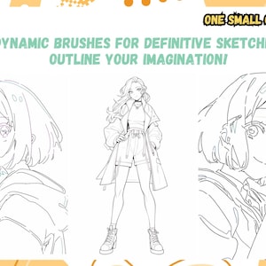 Procreate Brushes: Ink Mastery, 40 Lineart Brushes for Anime, Manga ...