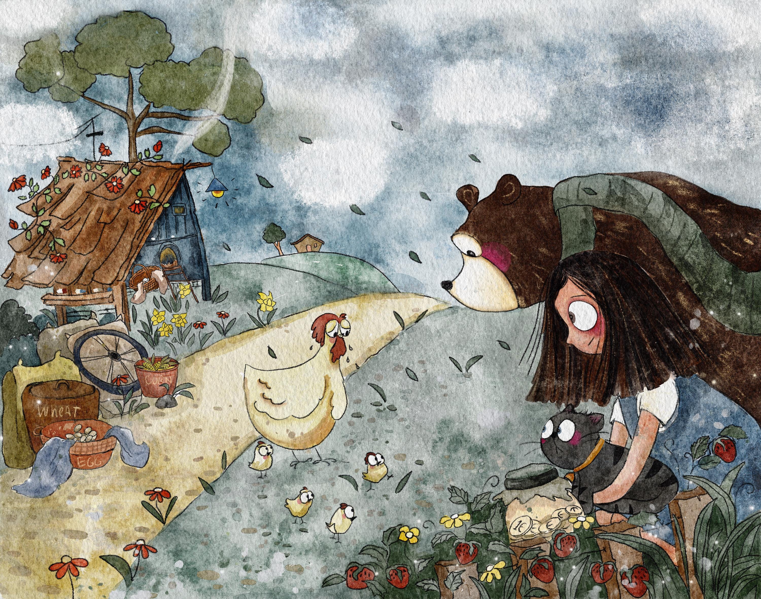 Custom Childrens Book Illustration - Illustrator for Hire - Hand-drawn ...