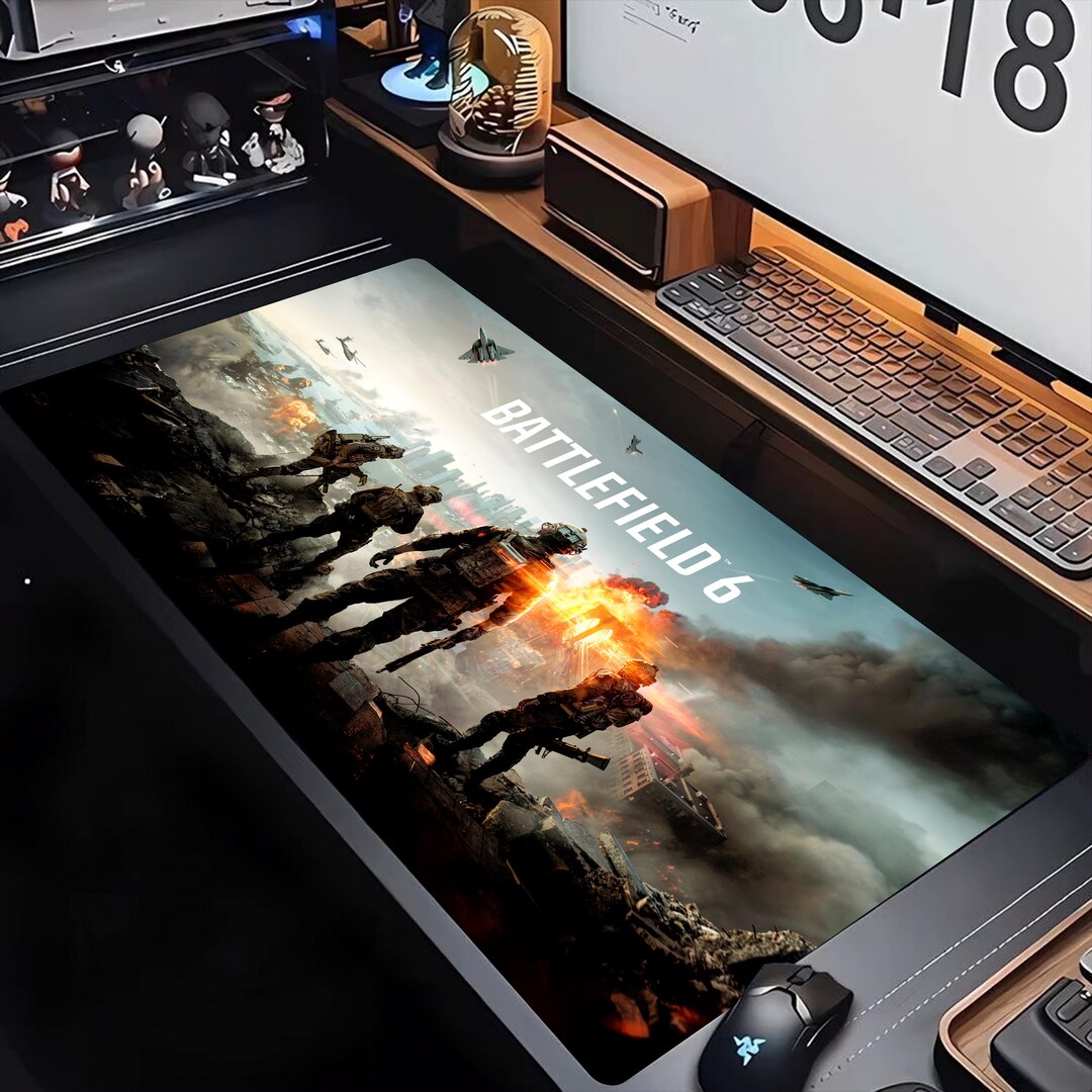 Battlefield 6 Gaming Desk Mat - Mouse Pad, Large Keyboard Mat, Gamer ...
