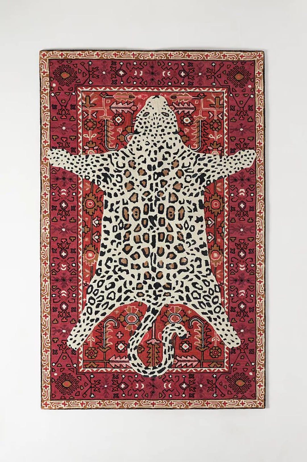 Leopard Rug Hand Tufted-area Rug for 100% Woolen Rugs Unique Colorful ...