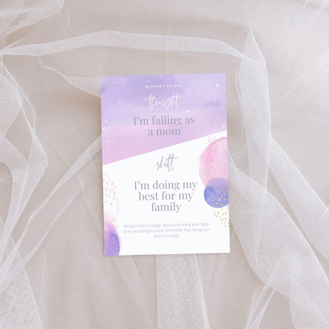 Mindset Shift Affirmation Cards for Entrepreneurial Moms ...