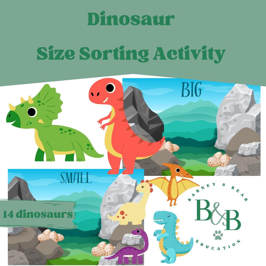 Size Sorting Activity Printable Preschool Home School Materials Big or ...