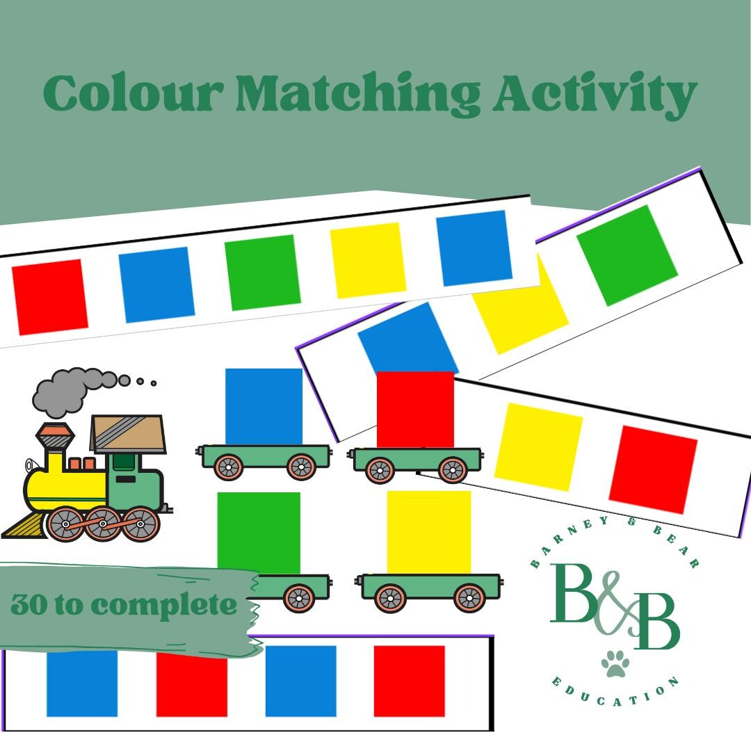 Colour Sequence Matching Activity Printable Preschool Home School ...