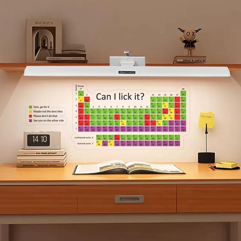 Can I Lick It? Periodic Table Wall Sticker – Funny Science Classroom ...