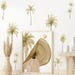 Palm Coconut Tree Green Watercolor Wall Stickers Vinyl Wall Decal Mural ...