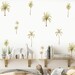 Palm Coconut Tree Green Watercolor Wall Stickers Vinyl Wall Decal Mural ...