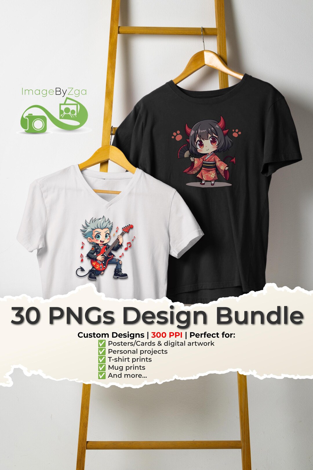 Chibi PNG Bundle Cute Anime Clipart Collection Kawaii Character ...