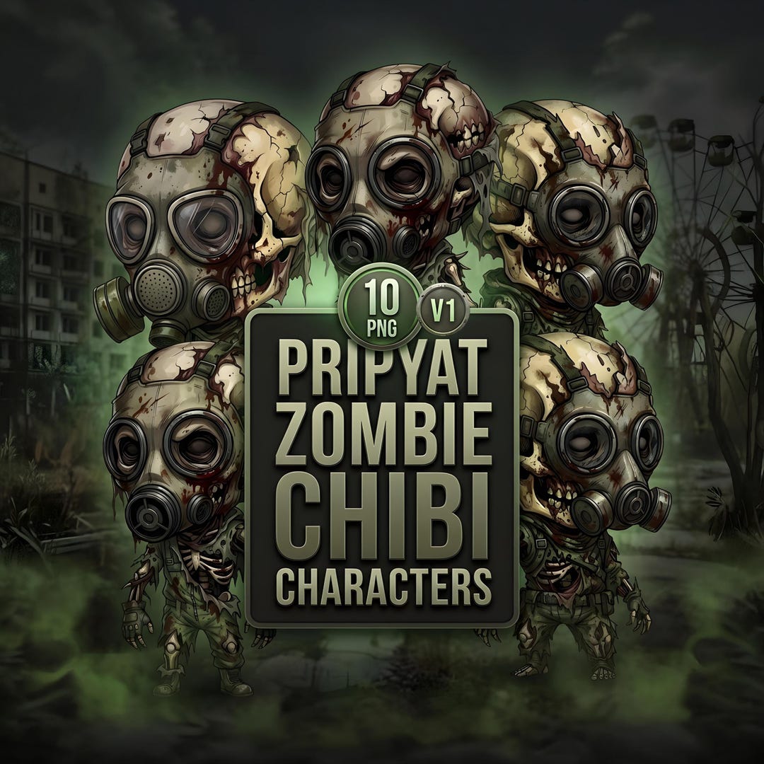 Paquete de imágenes prediseñadas de personajes chibi del Apocalipsis ...