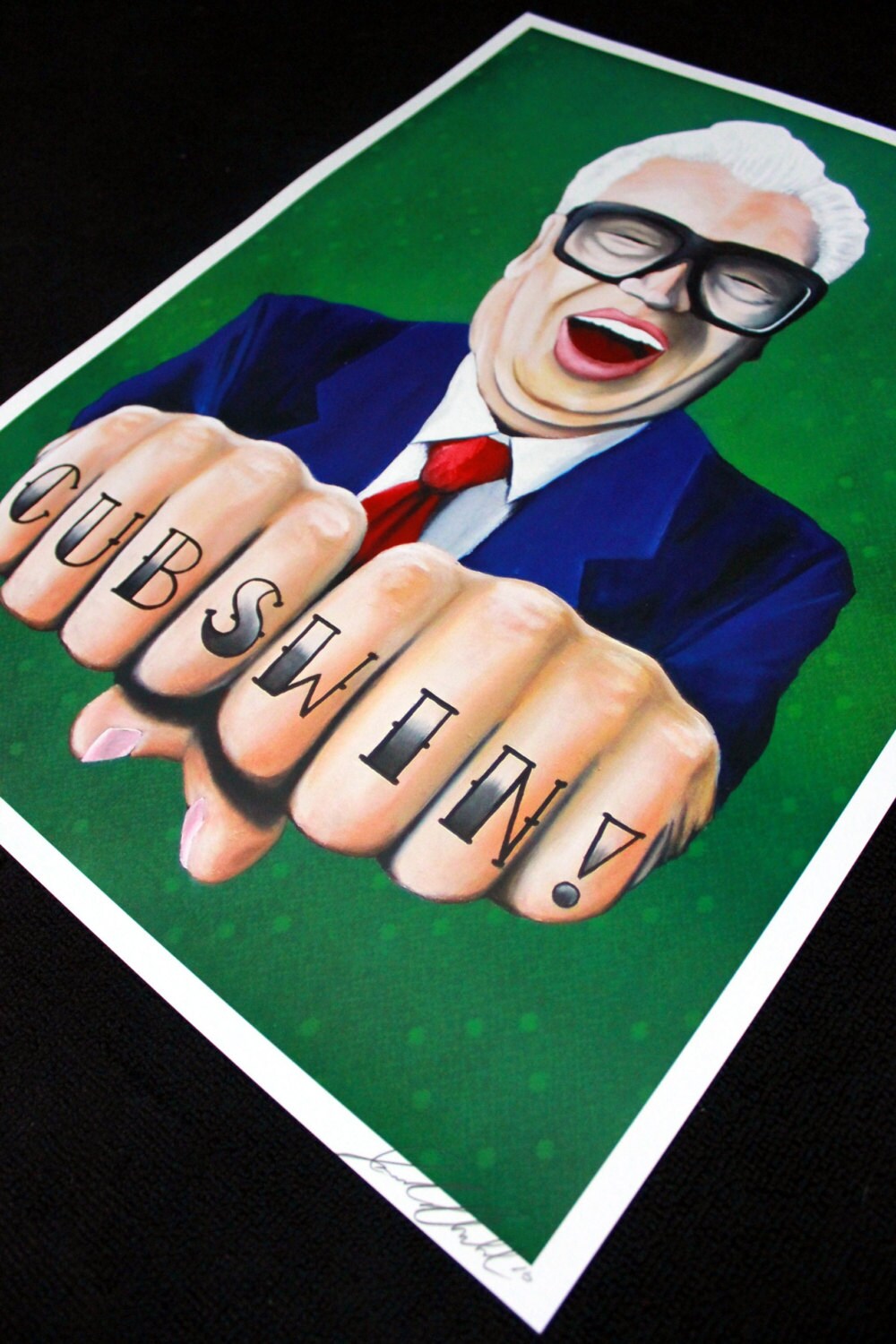 Chicago Cubs Artchicago Cubs Paintingcubs Fancubbiesharry - Etsy