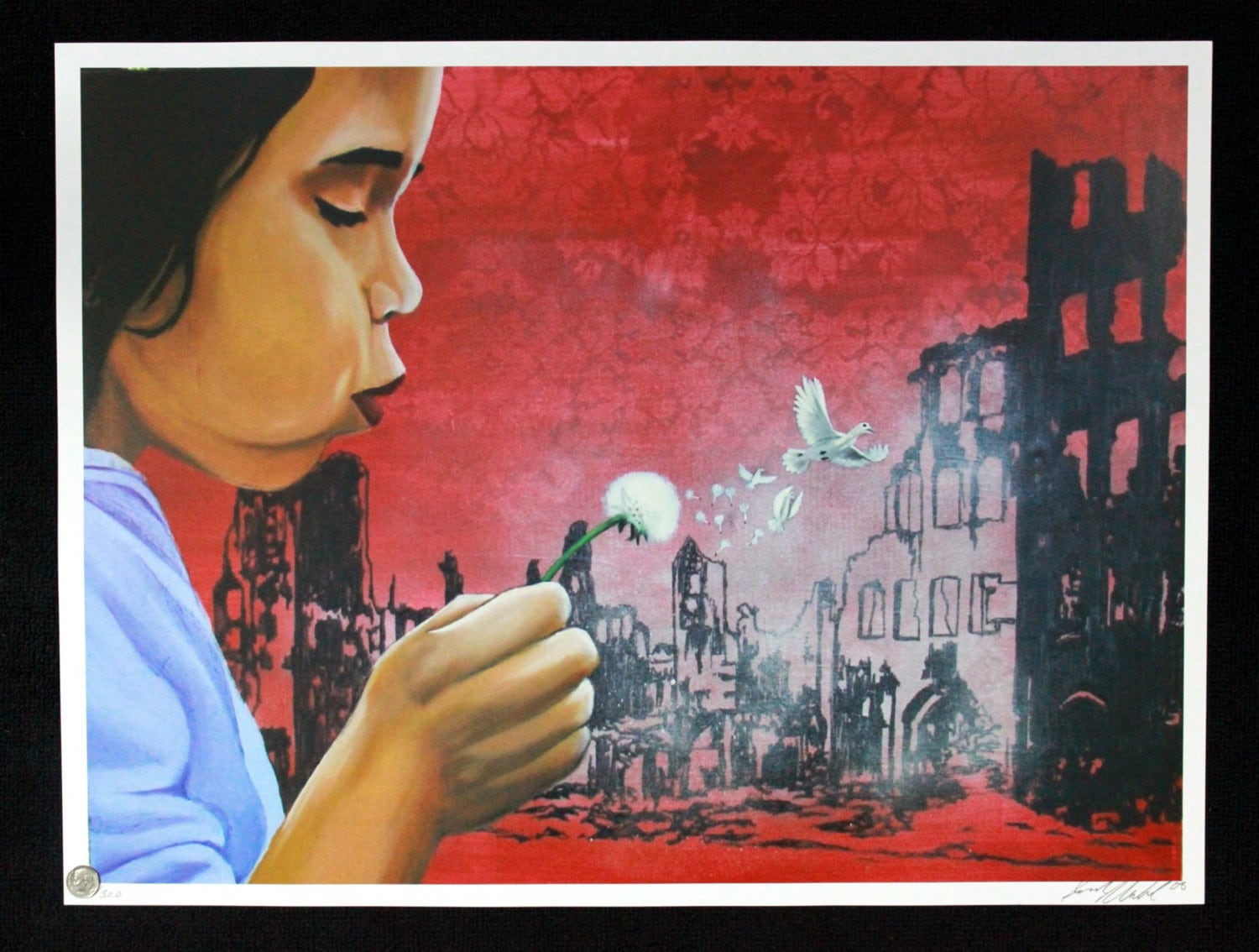 Anti War Art Painting,signed Art Print Poster,beautiful Wall Art Decor ...