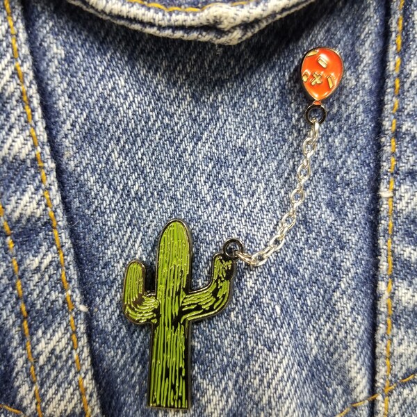 Cactus Pin - Etsy