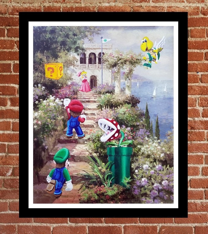 Super Mario Bros Art,nintendo Art,super Mario Bros,signed Numbered Art ...